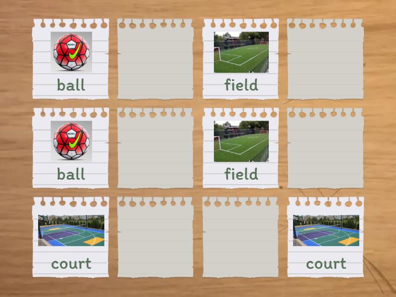 Sports - Matching pairs