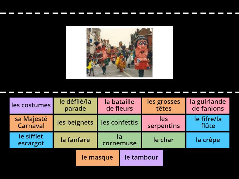le carnaval - Find the match
