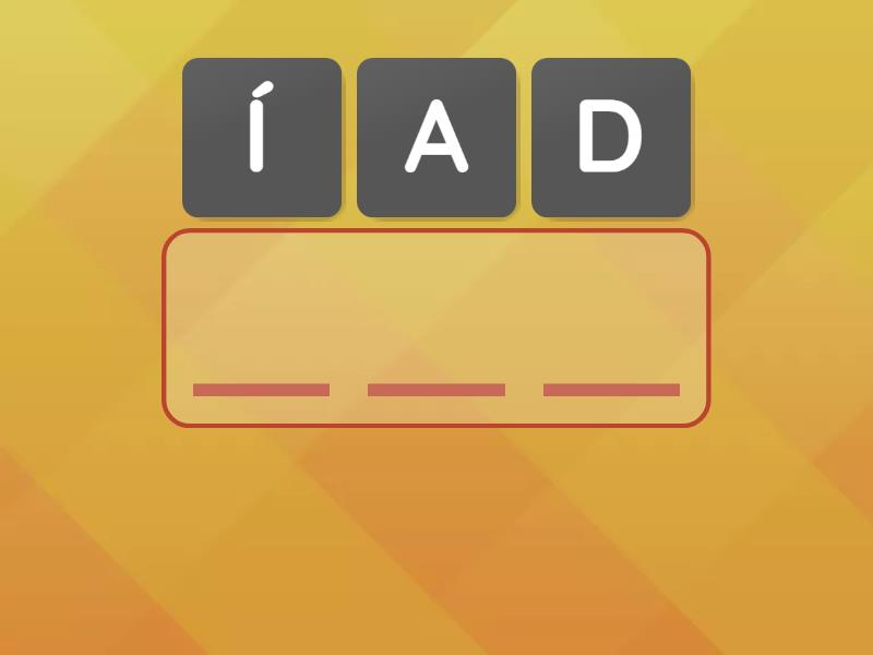 ARMAR PALABRAS CON D - Anagram