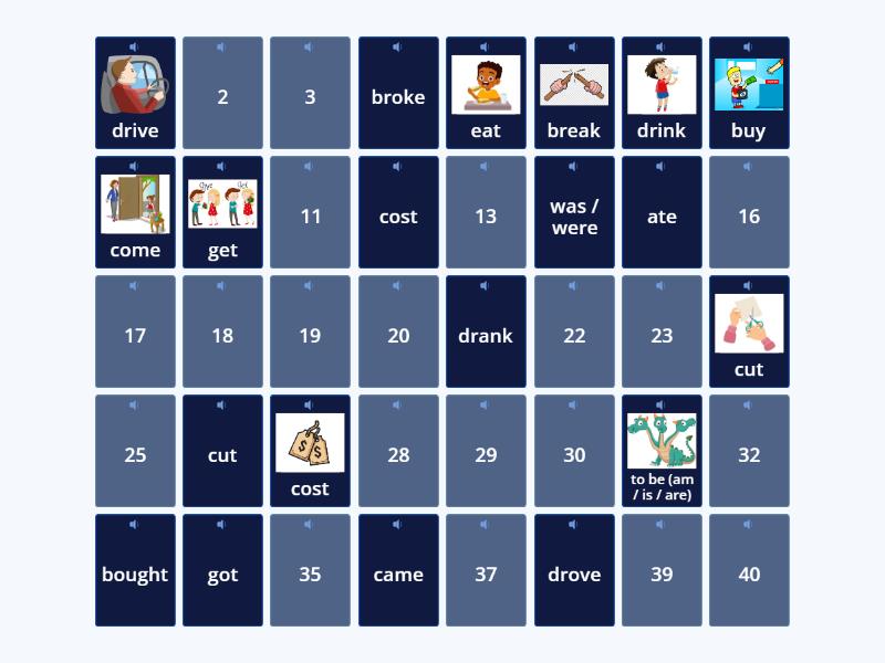 memo Irr verbs 1 (RU2) - Matching pairs