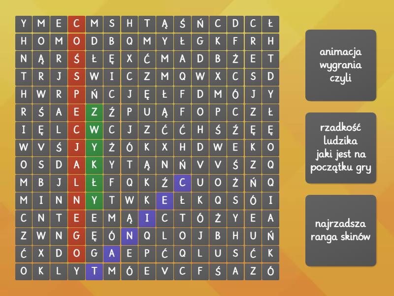 stumble guys - Wordsearch