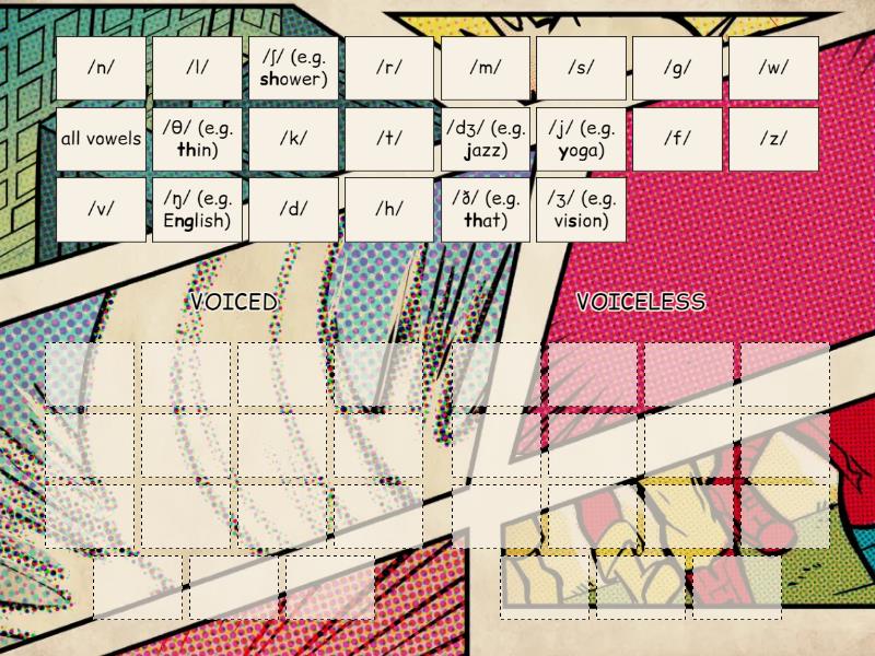 VOICED vs VOICELESS - Group sort