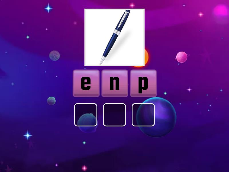 School things - Anagram