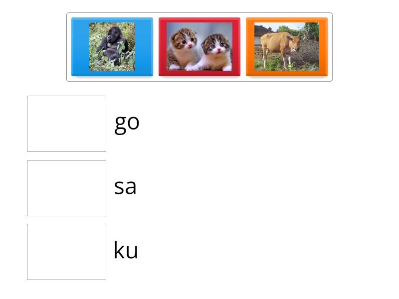 PERMAINAN SUKU KATA - Match up