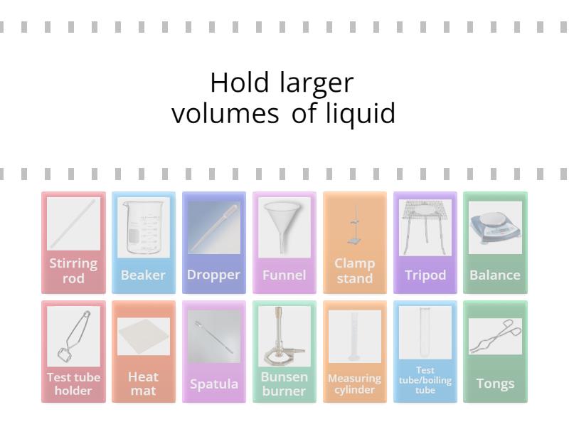 Laboratory apparatus (advanced) - Find the match