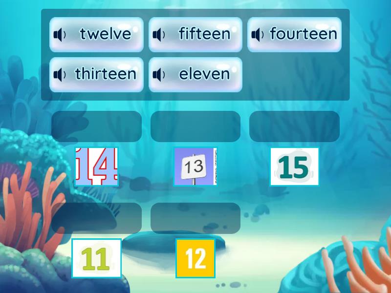 Numbers 11-15 -- match up - Eşleştir