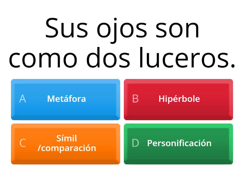 Figuras literarias comparación, metáfora, aliteración, personificación ...