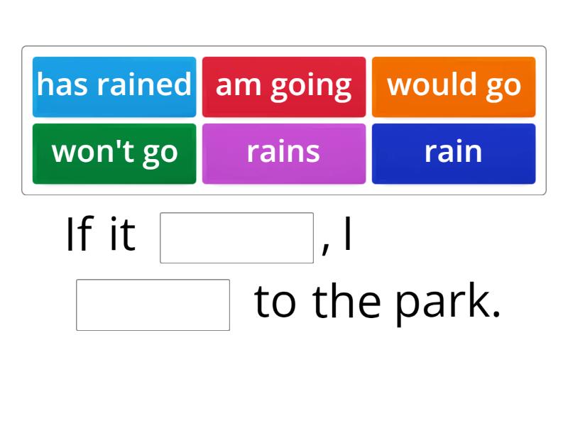 First Conditional - Missing word