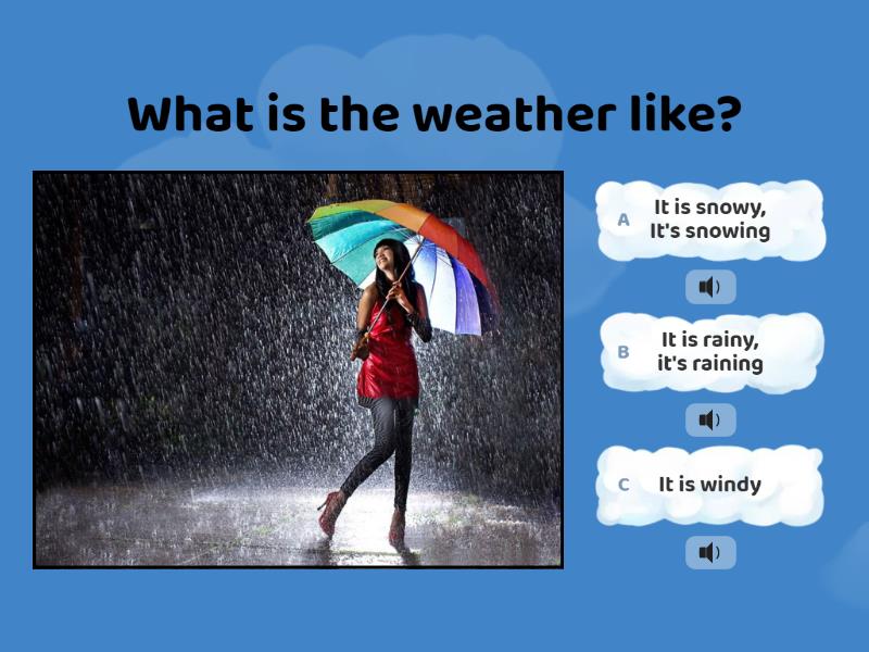 5C What is the weather like? English File Elementary - Cuestionario