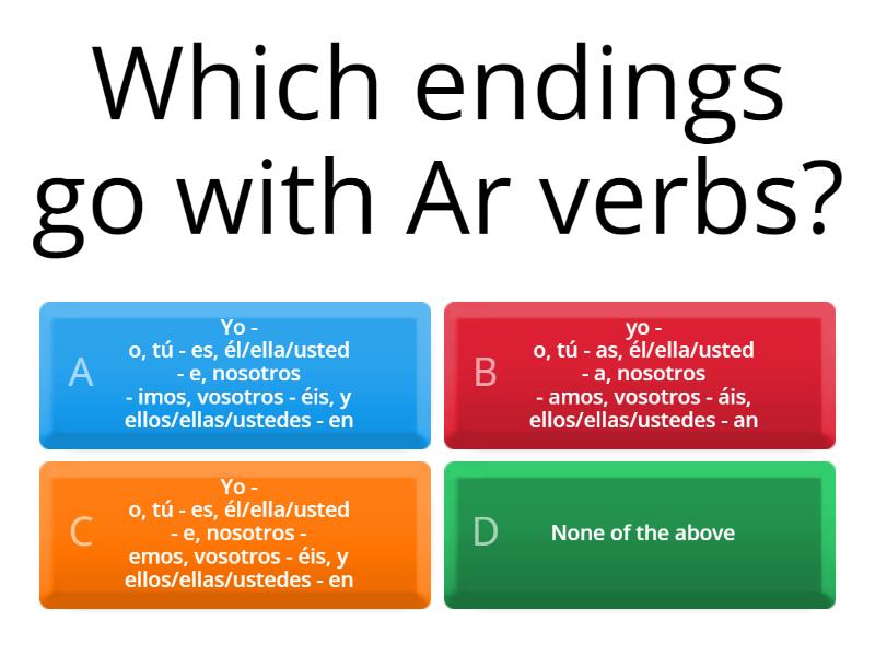 Present tense and stem changers worksheet - Quiz