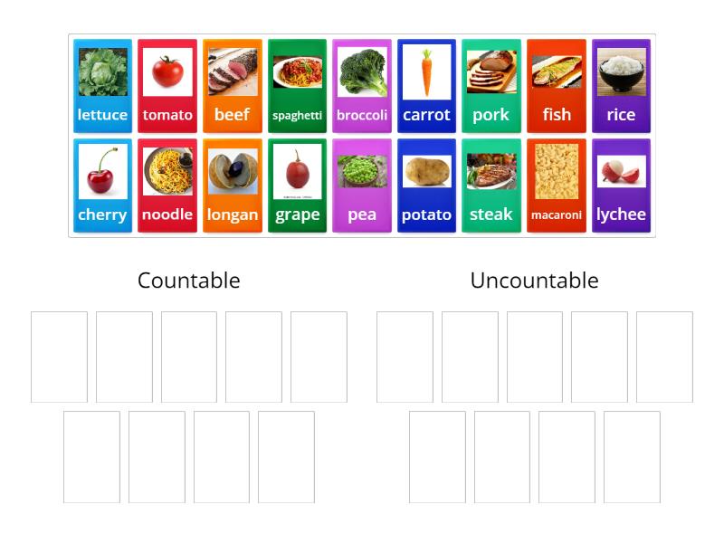 4B Unit 3 (Countable and Uncountable) - Group sort