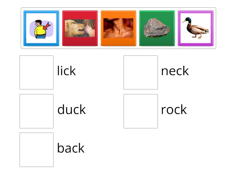 ck words 2b /2a/2c - Match up