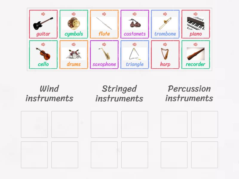 Musical Instruments - Group sort
