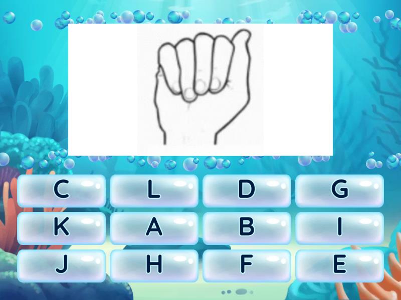ASL Alphabet Game A-L - Find the match