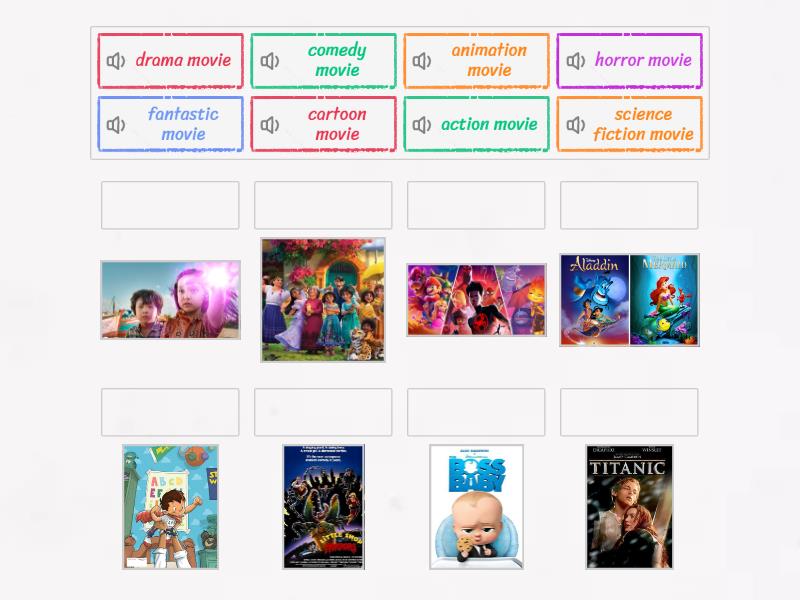 MOVIE TYPES - Match up