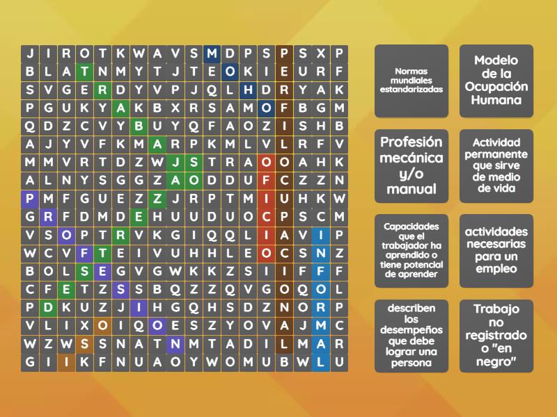 TO Laboral - Sopa de letras