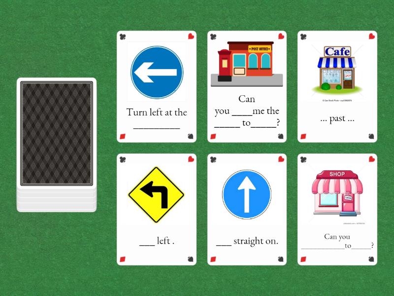 EF elementary PE 4 Giving directions - Speaking cards