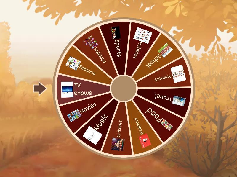 Conversation topics - Spin the wheel