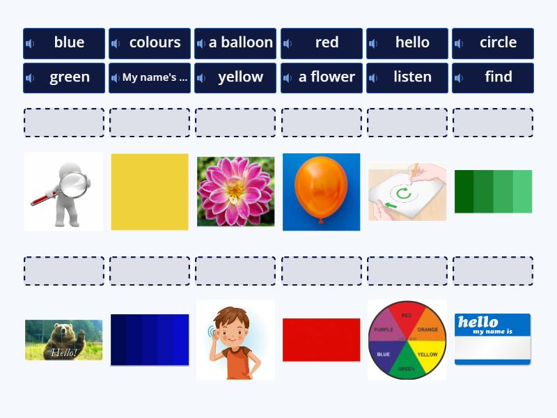 Welcome, vocabulary p 6-7 (1) - Match up