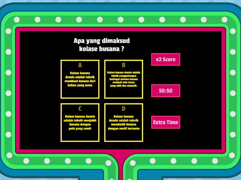 Quiz Konsep Desain - Gameshow quiz