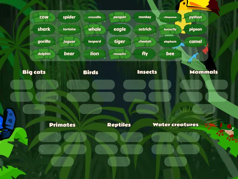 PI Animals - Group sort