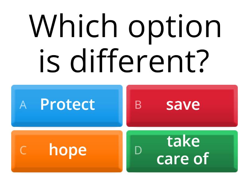 Choose the correct option - Quiz