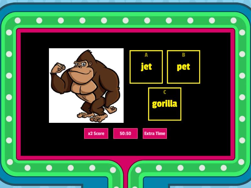 Phonics - Gameshow quiz