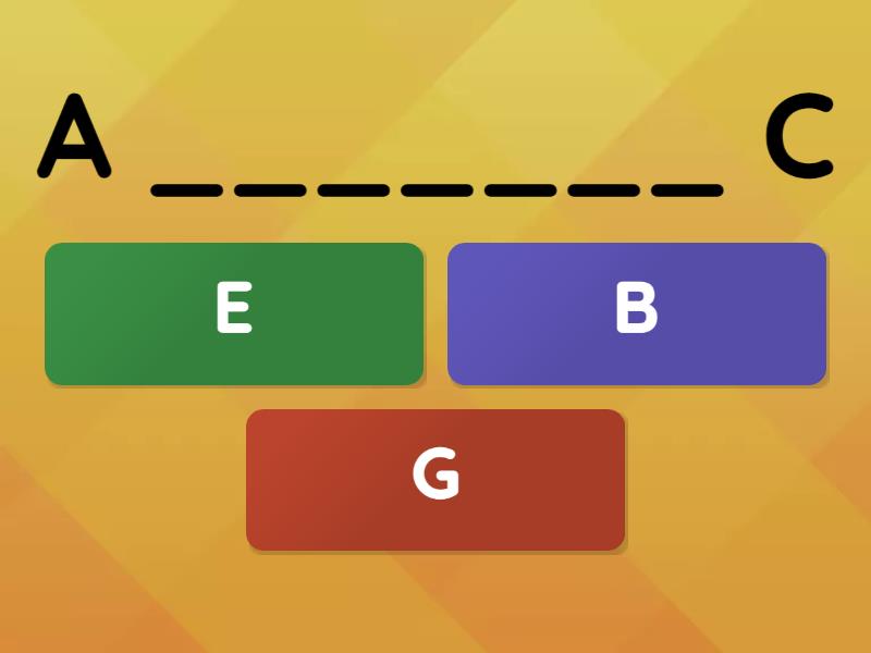 GRADE 2 ABCD MISSING LETTERS - 測驗