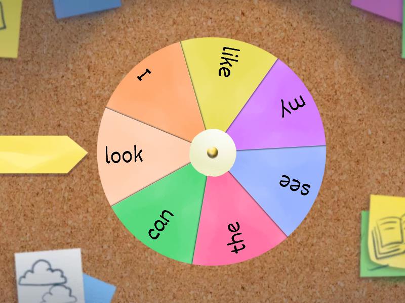 sight words - Spin the wheel