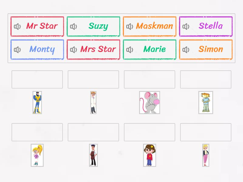 Kids Box 1/Unit 1 - Match up