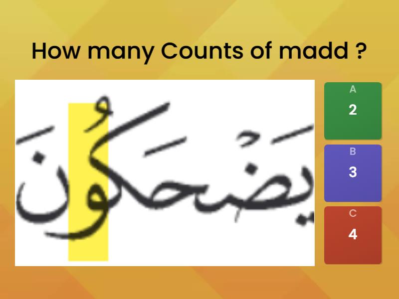 tajweed rules till madd tabee - Questionário