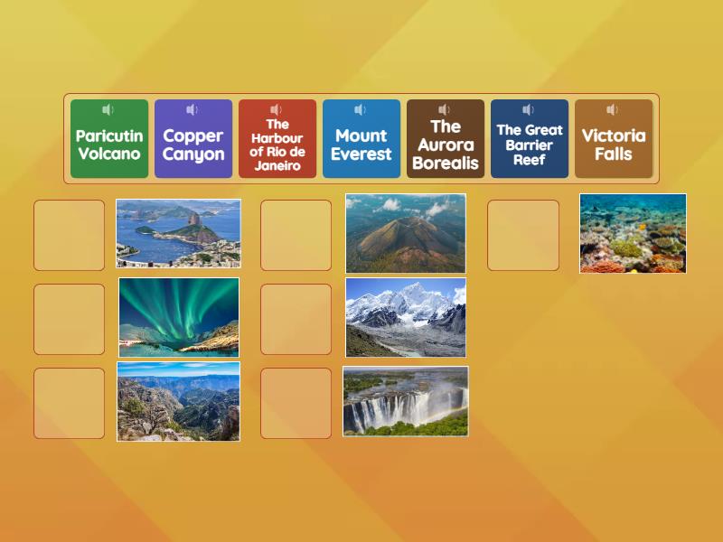 Seven Wonders of the World - Match up