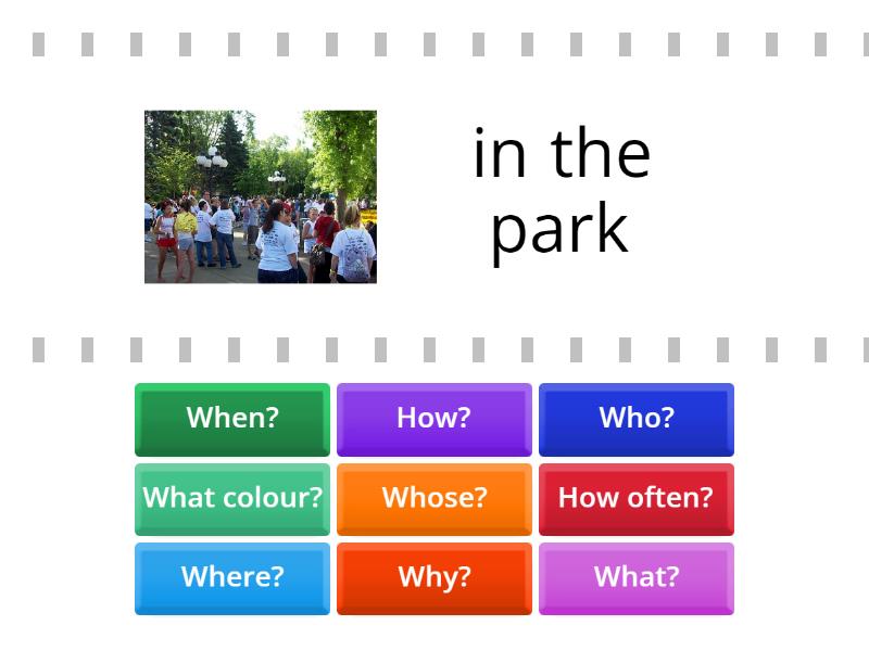 Question words (1) - Find the match