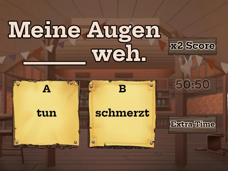 weh tun - Gameshow quiz