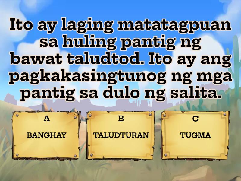Multiple choice/FILIPINO - Quiz