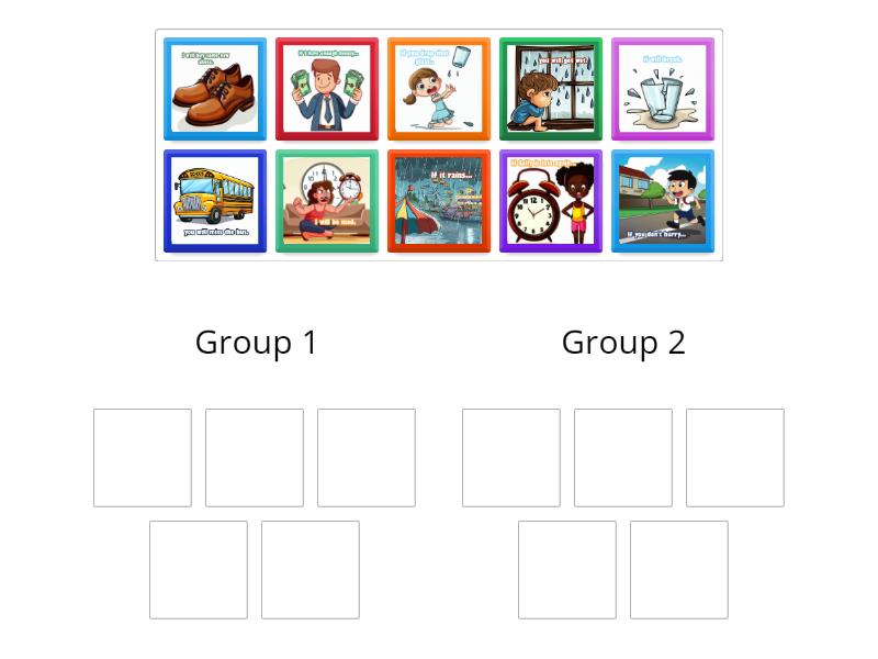 FIRST CONDITIONAL - Group sort