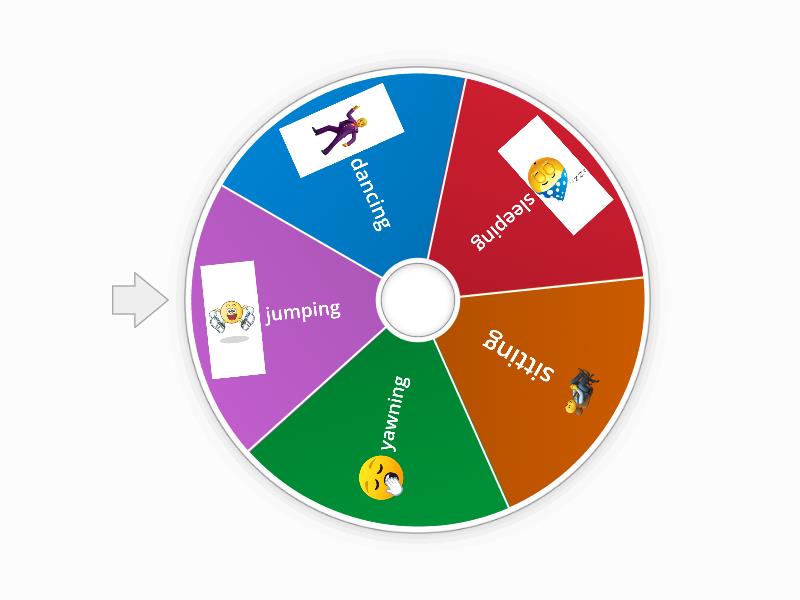 Verb wheel - Spin the wheel