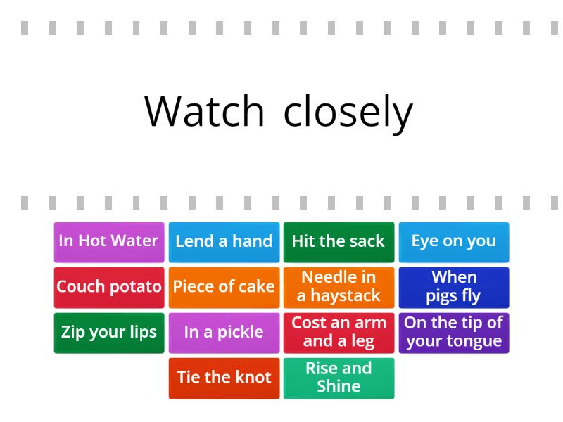 Idiom Game - Find the match