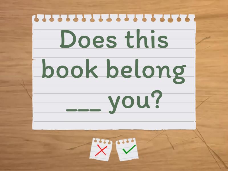 Prepositions 3B (Pre-Int) - Flash cards