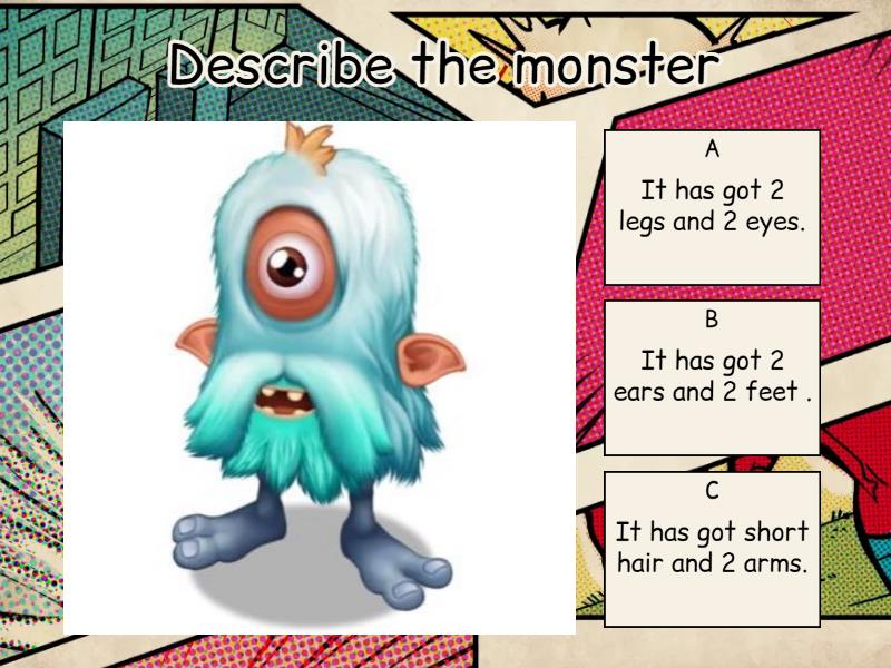 Describe the Monsters!!! - Quiz