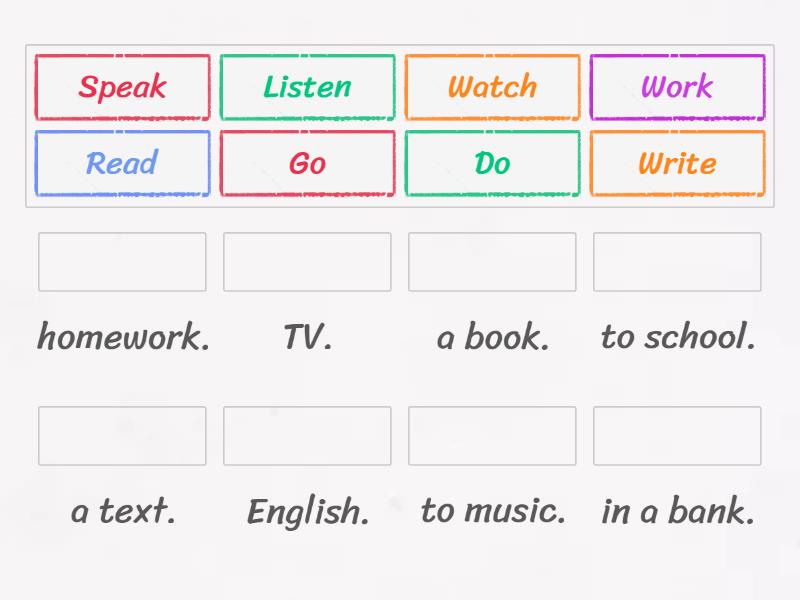 Elem. Placement Test - Match up