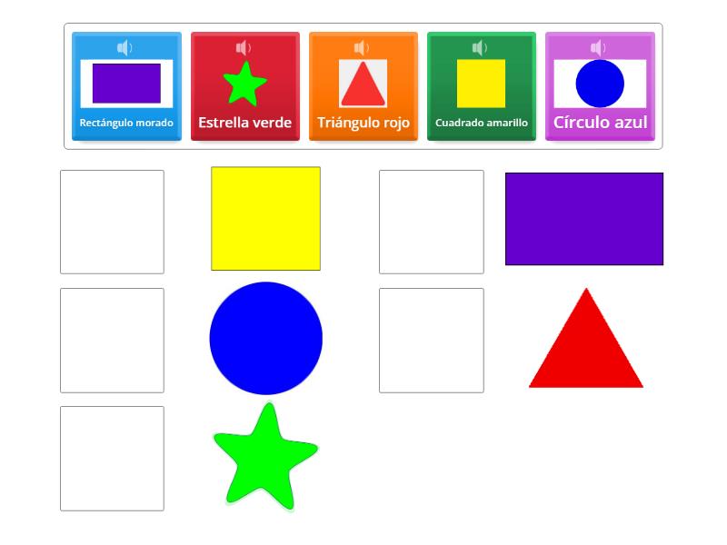 Los colores y las formas - Une las parejas