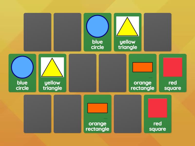 Geometric shapes - Matching pairs