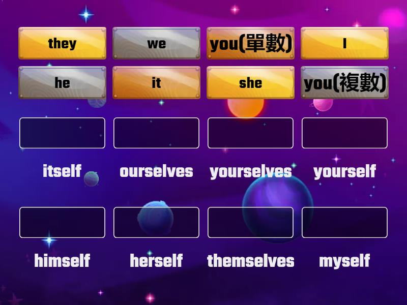 翰林B4 U2：反身代名詞 - Match up