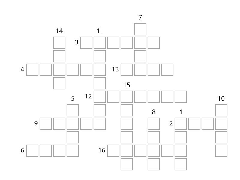 M and N Minimal Pairs - Crossword