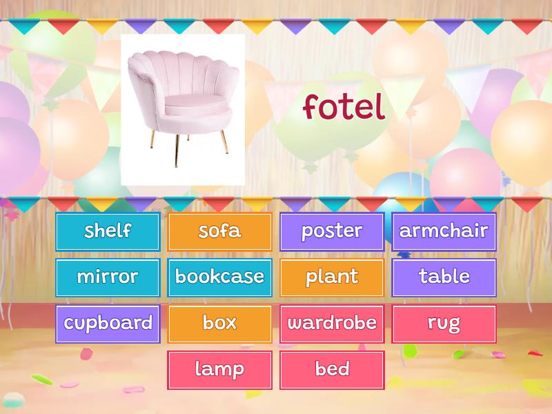 Together klasa 4 - unit 3 - Household objects - Find the match