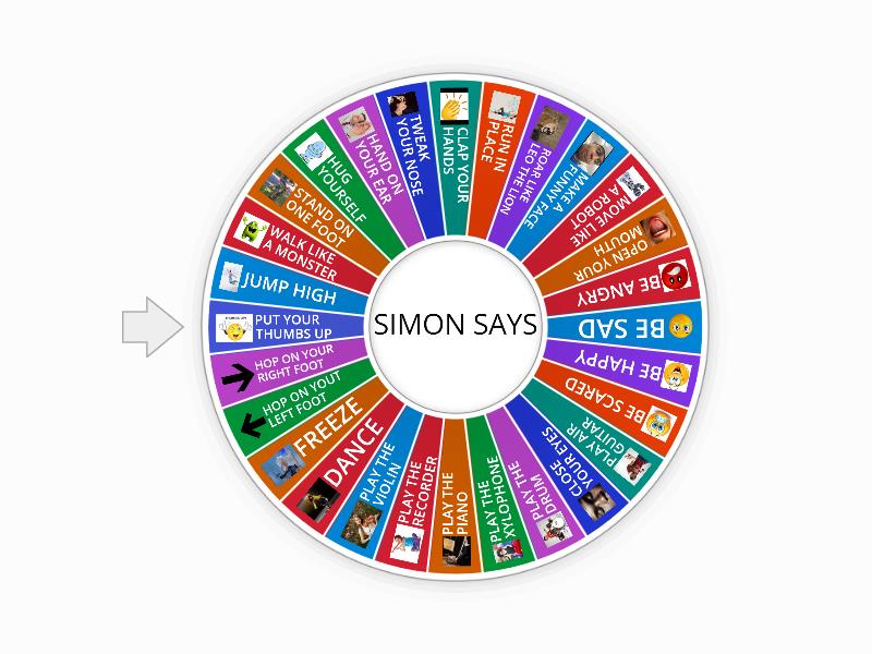 SIMON SAYS - Spin the wheel