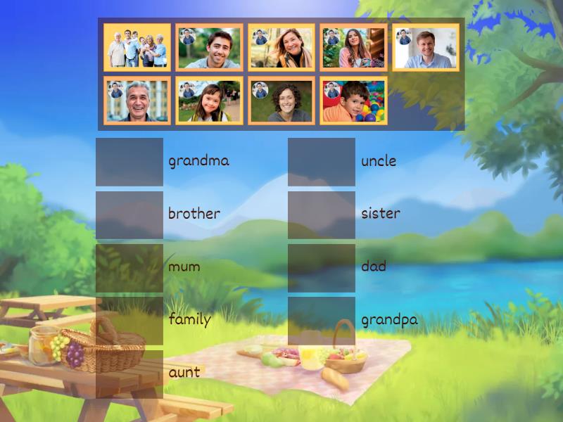 Beehive 1 Unit 6 My family 2 - Une las parejas