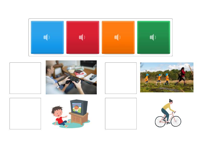 Spanish 1 activities and preferences - Match up