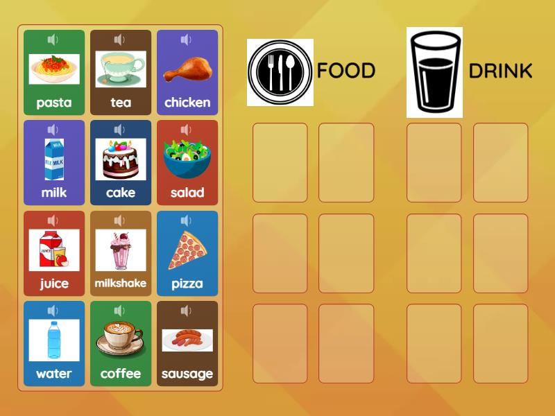 Food - drink - Group sort